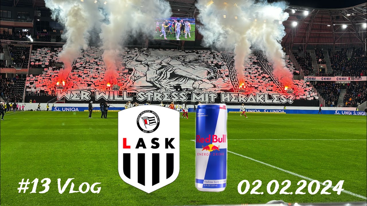 StadionVlog #13 - Lask Linz vs FC Red Bull Salzburg 🐷(2:3) (02.02.2024 ...
