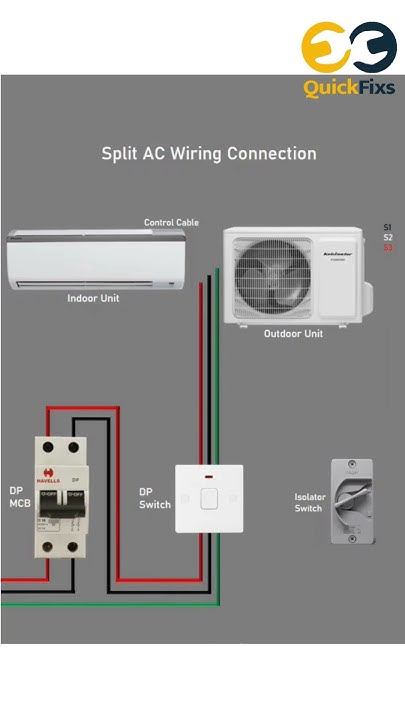 Split Ac Wiring Connection Diagram Quickfixs Shorts Short