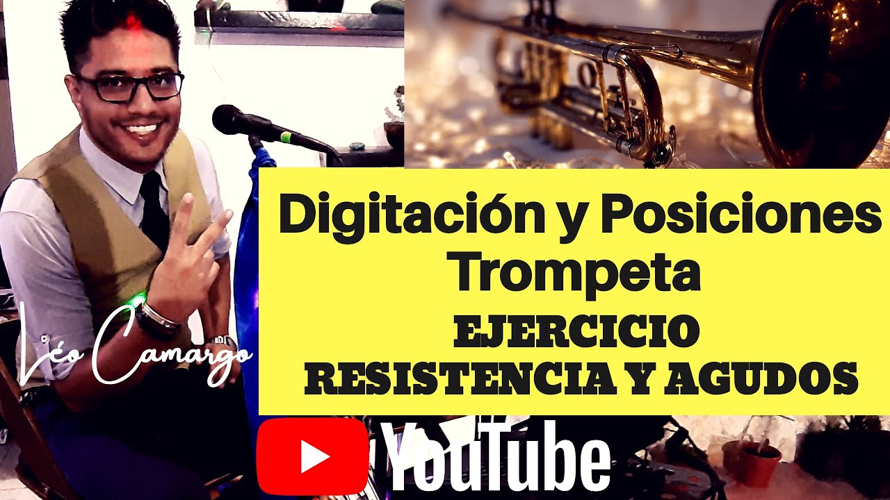 Digitación y Posiciones TROMPETA (PARTITURA) 🚀🎺 Ejercicio RESISTENCIA Y ...