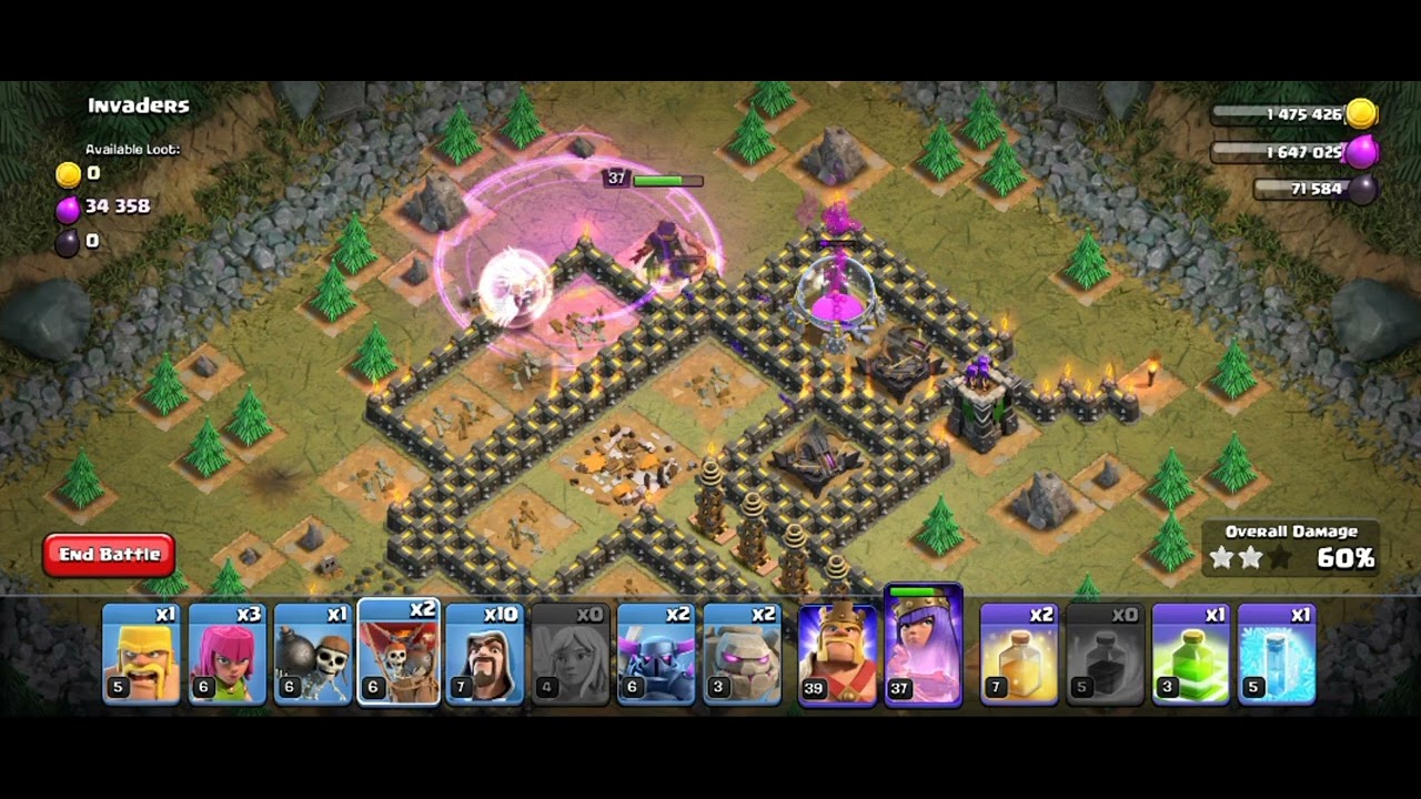 chalange for only archer queen & healer attack in COC game 💞 - YouTube