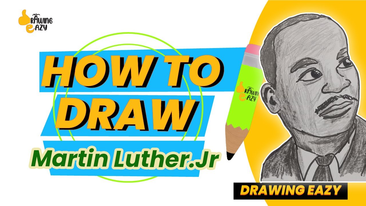 How to Draw Martin luther King Jr. | Easy Drawing Tutorial for Kids ...