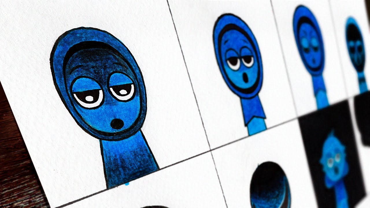 Drawing JEVIN phases 1-8 [Incredibox Sprunki] - YouTube