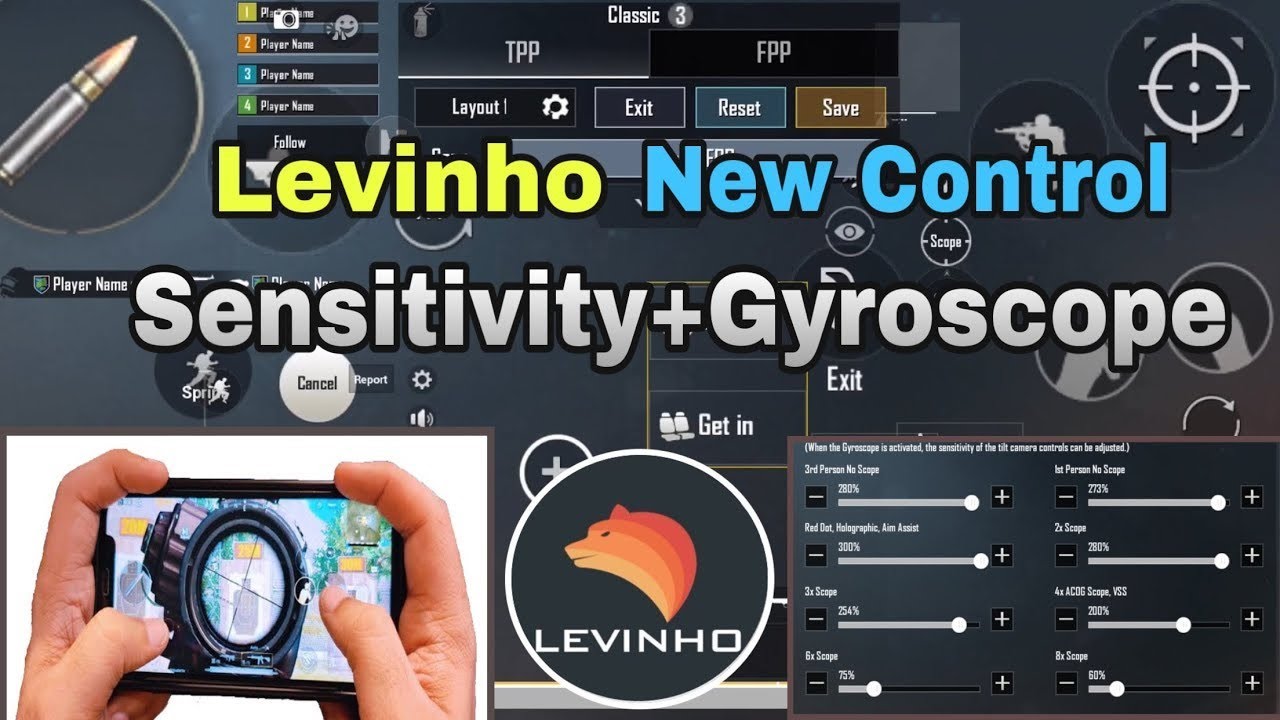 Levinho New Control Setup plus Sensitivity & Gyroscope 2020 | Pubg ...
