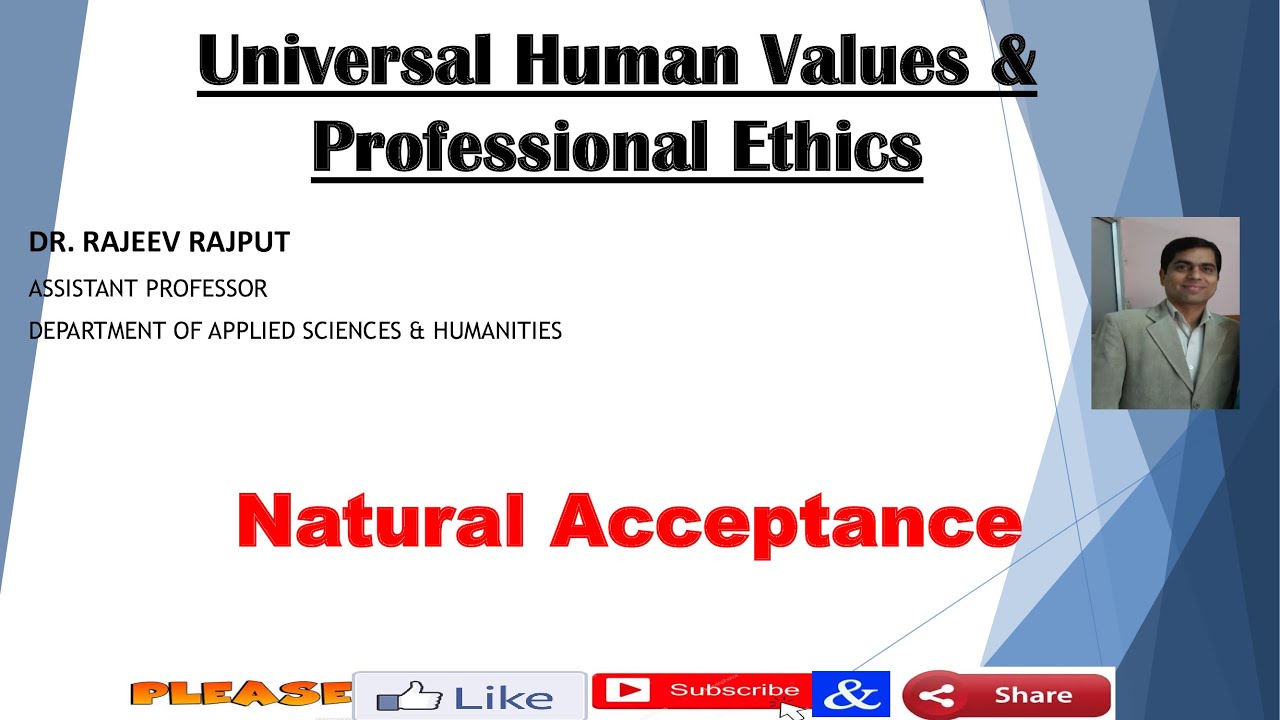 Natural Acceptance | Meaning, Definition, Characteristics | UHVPE ...