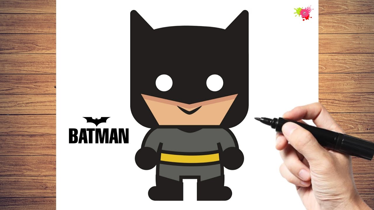 BatMan Drawing | How to draw Batman step by step| easy Batman drawing ...