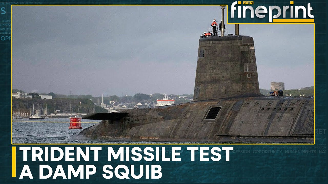 UK Trident missile fail: New embarrassment for the Royal Navy | WION ...