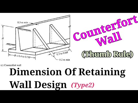 Basic rule for retaining wall design// Dimension of retaining wall ...