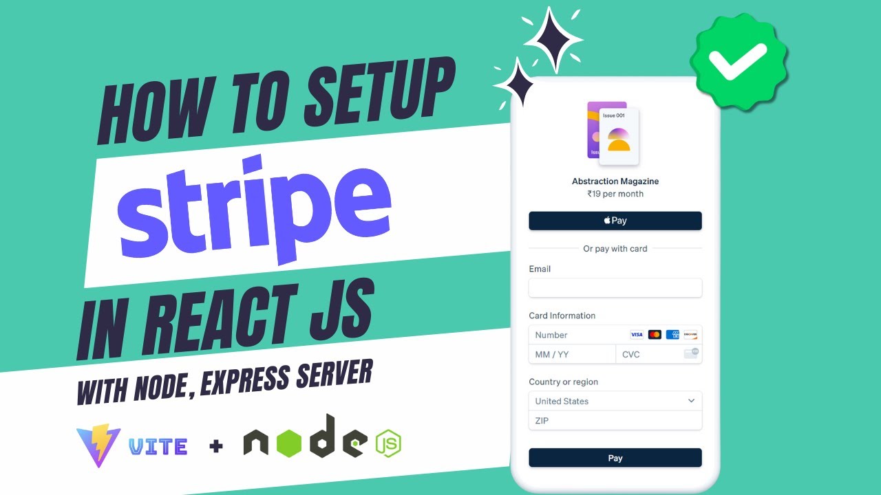 Stripe Payment Gateway Integration In React Js Youtube
