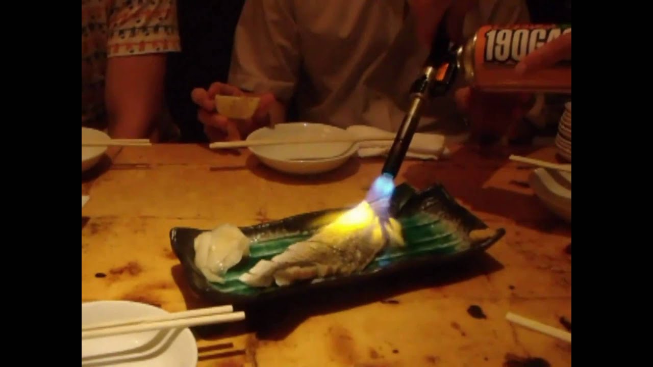 Tastes of Japan Blowtorch Grilled Fish - YouTube
