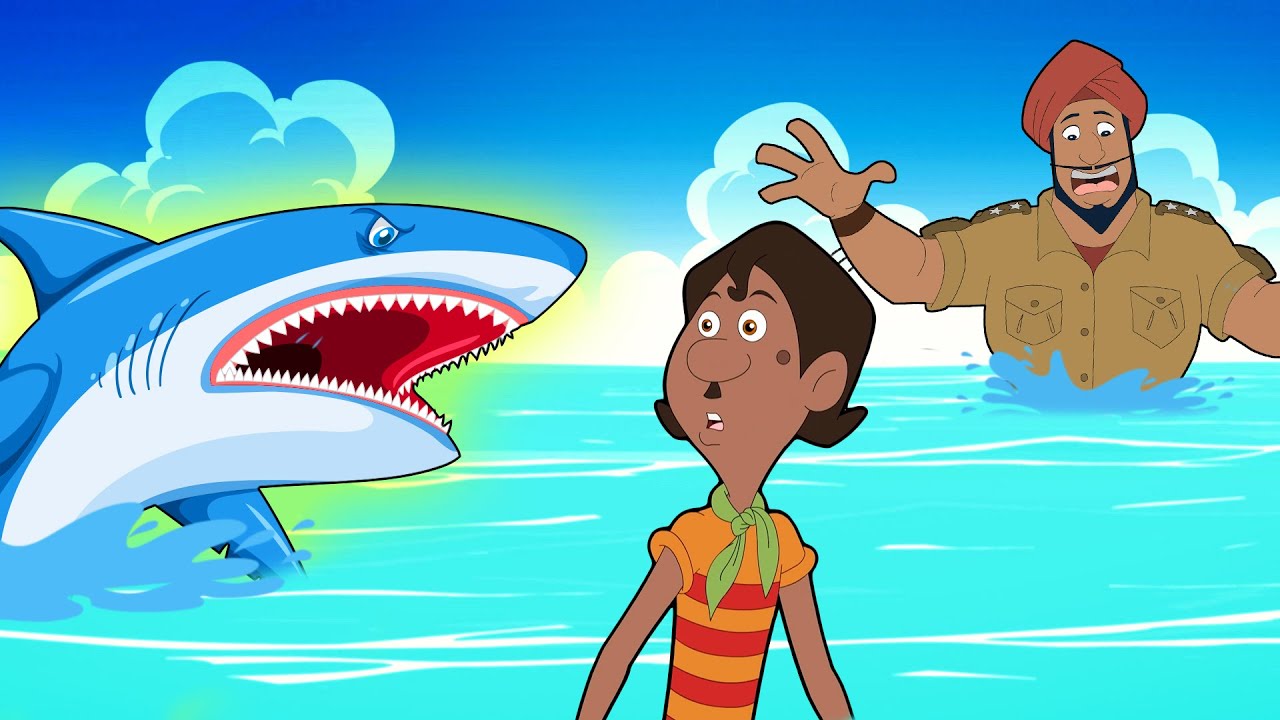 Chorr Police - Shark Attack | Cartoon Animation for Children | Fun ...