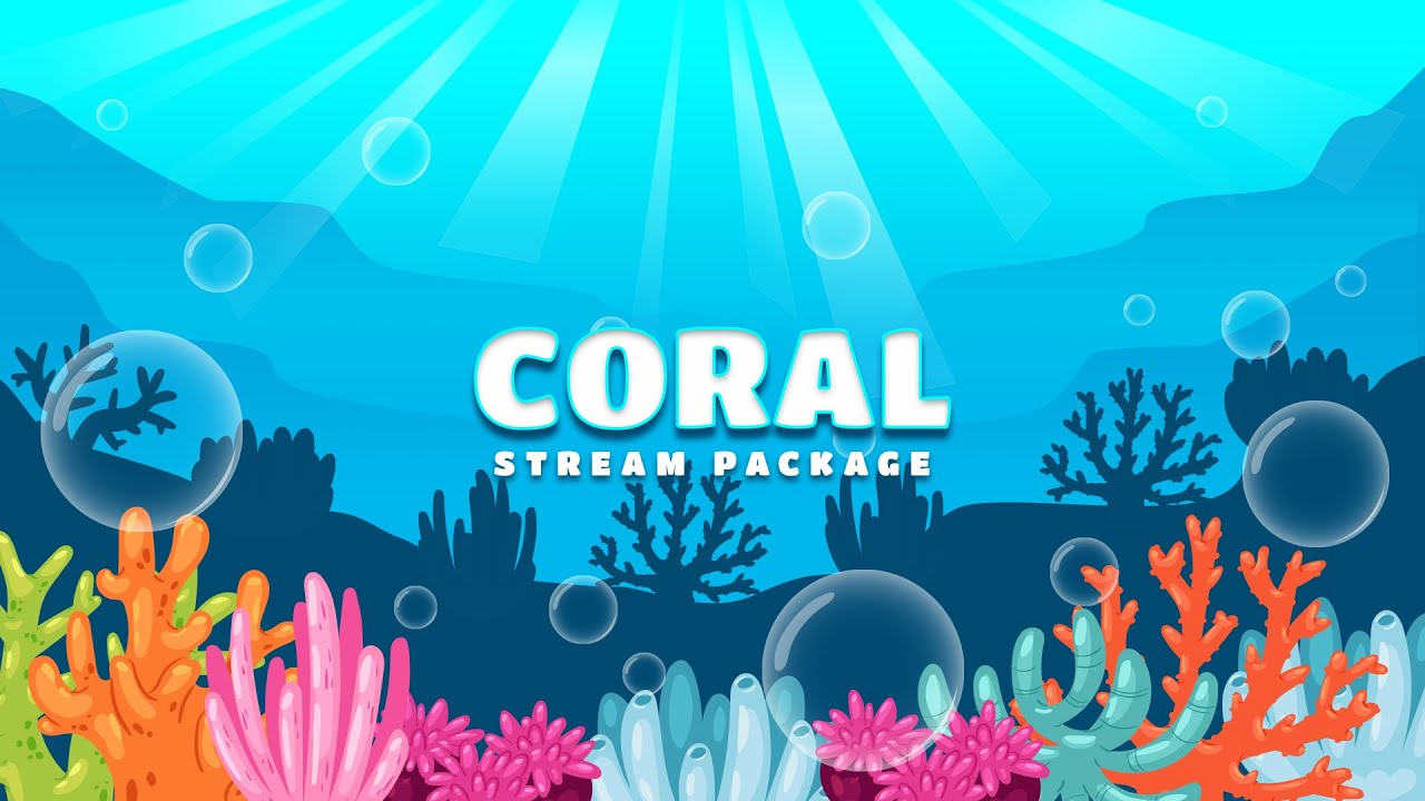 Coral - Ocean Twitch Overlay Package for OBS - YouTube
