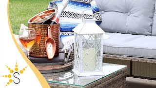 Sunnydaze Concord Outdoor Solar LED Decorative Candle Lantern - 11-Inch-FOR-395
