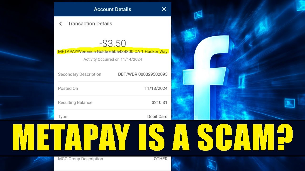 MetaPay 6505434800 Charge On Credit Card From Random Person - Is It A ...