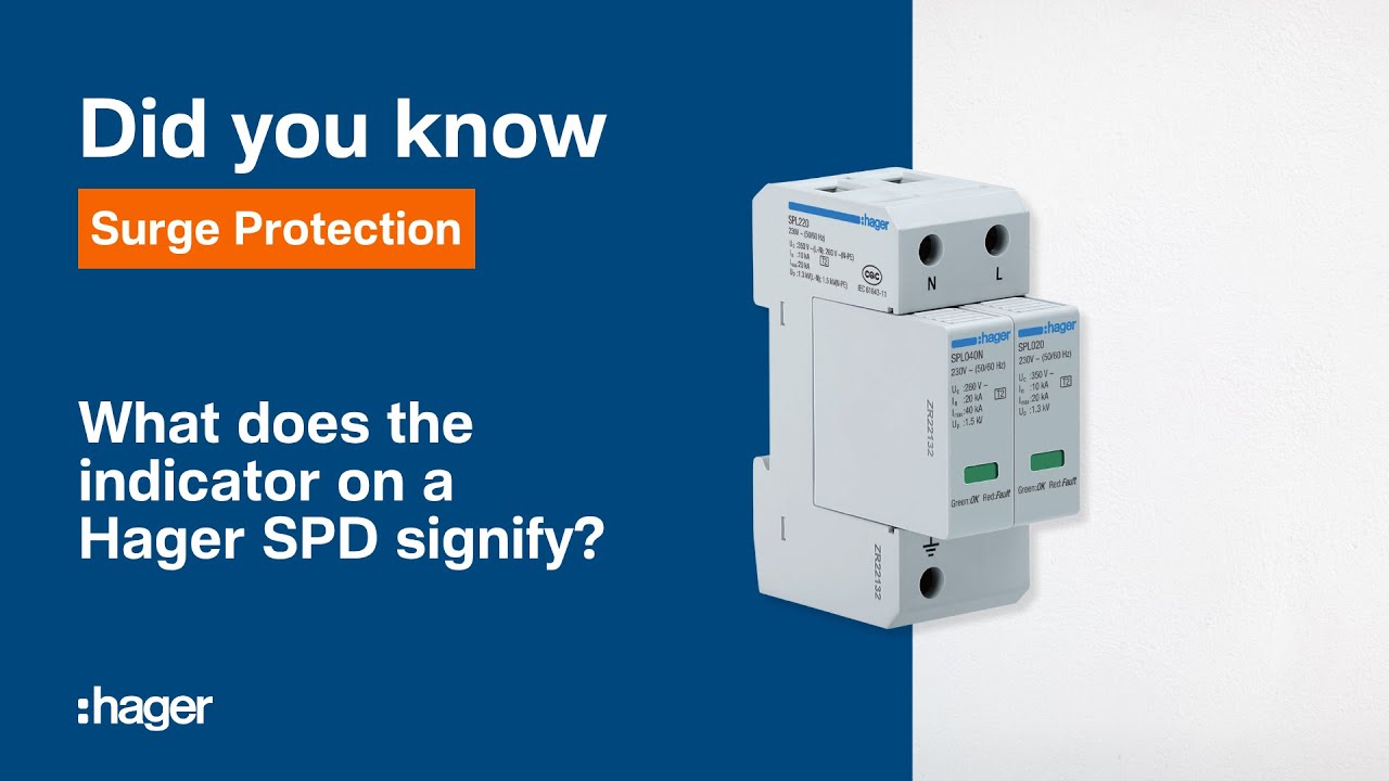 What does the indicator on a Hager SPD signify? - YouTube