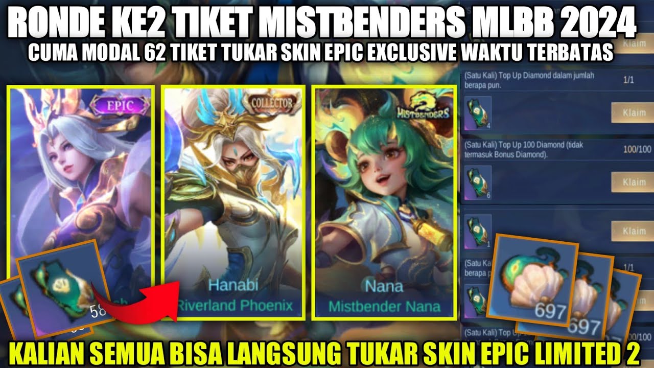 RONDE II EVENT MISTBENDERS!! 62TIKET GRATIS EVENT MISTBENDERS SKIN NANA ...