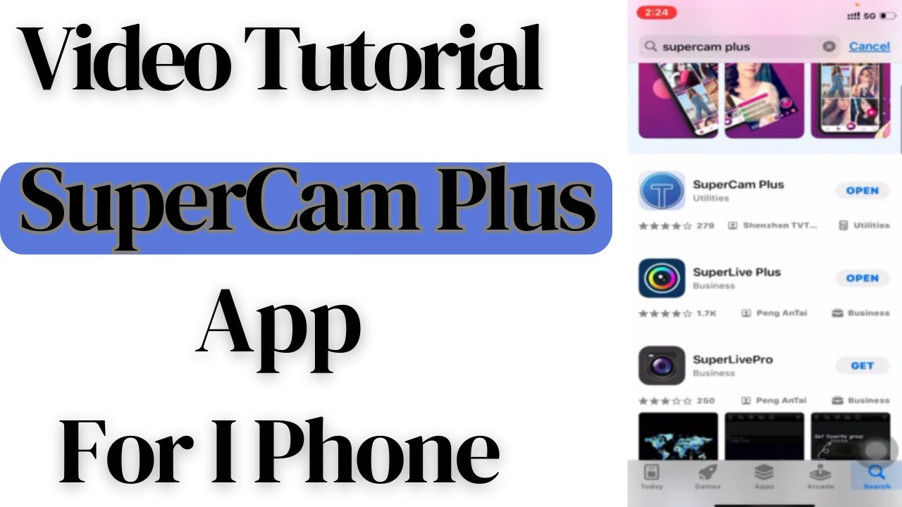 Supercam plus App | SuperCam Plus | A video tutorial for the setup of SuperCam Plus App for ...