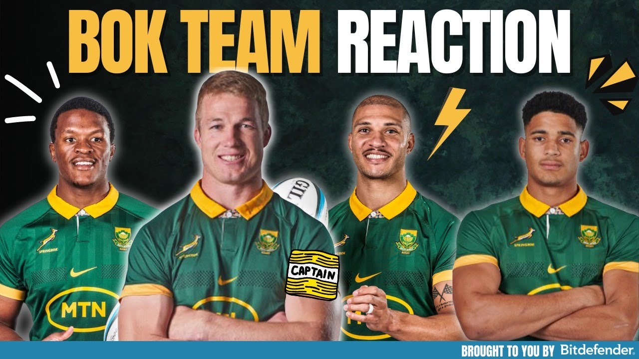 SPRINGBOK TEAM VS WALES REACTION SHOW | Rugby News Live - YouTube