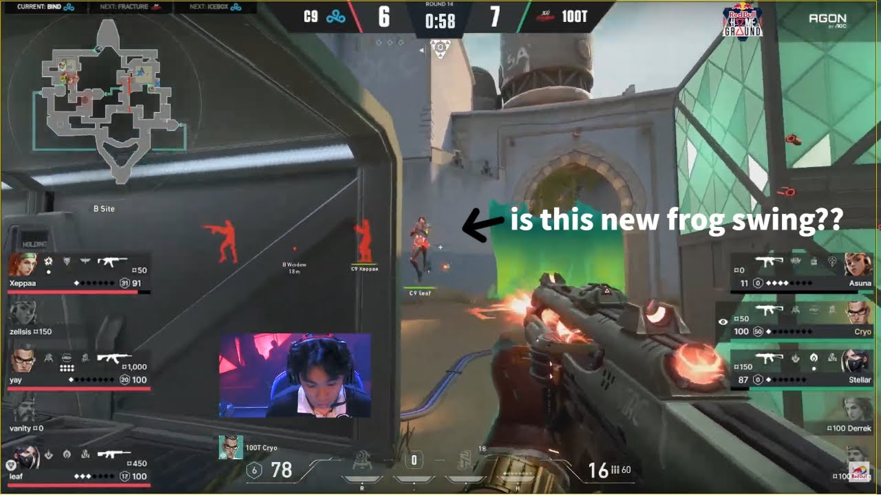 C9 leaf new frog swing to bully 100T Cryo | C9 vs 100 T #valorant # ...