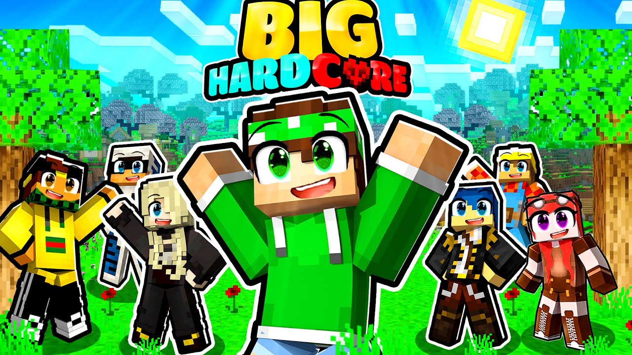 SONO ENTRATO NELLA BIG HARDCORE DEGLI YOUTUBERS su MINECRAFT! - YouTube