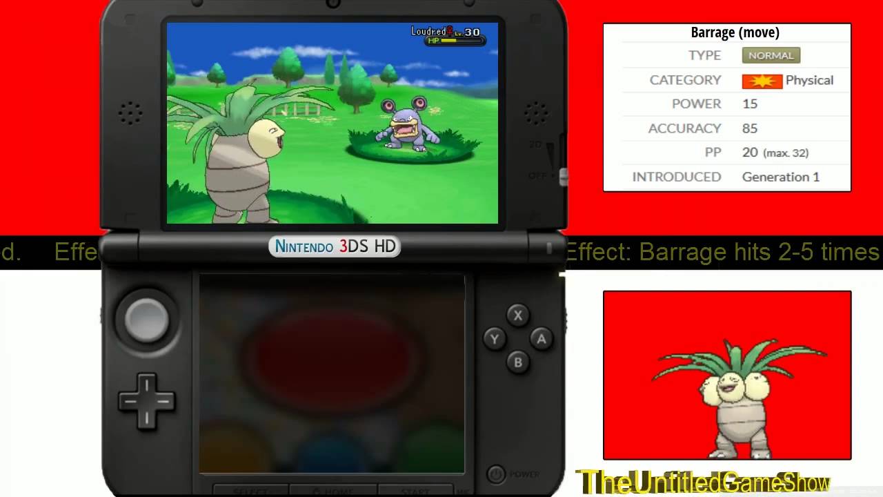 Barrage move Exeggutor Pokemon XY Signature Moves #46 - YouTube