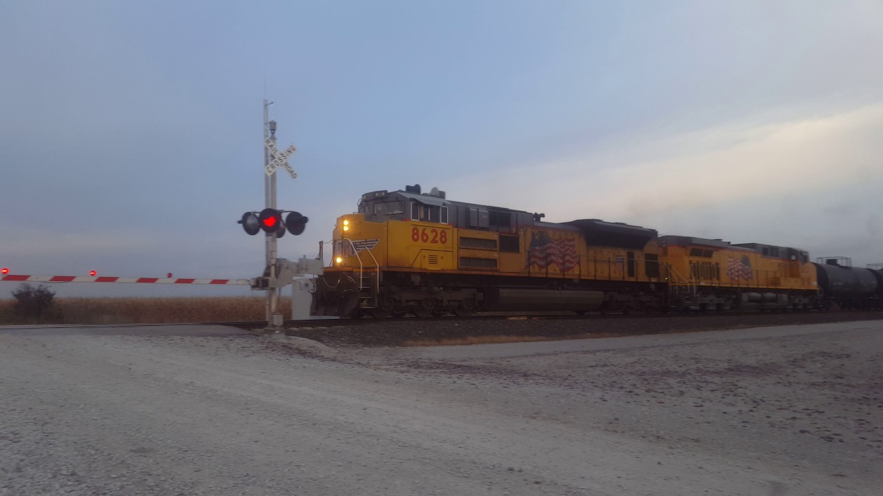 Union Pacific 8628 with UP 6153 and 6279 repainted patched former ...