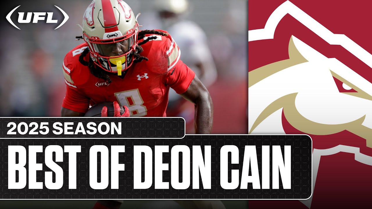 Best of Birmingham Stallions WR Deon Cain in 2025 | United Football ...