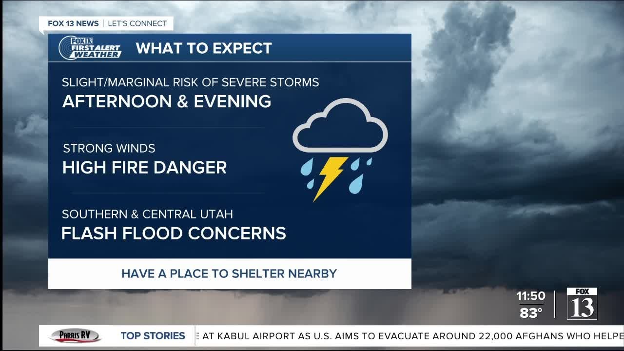 FOX 13 Weather update Aug. 17 | Storms, flooding possible across Utah ...