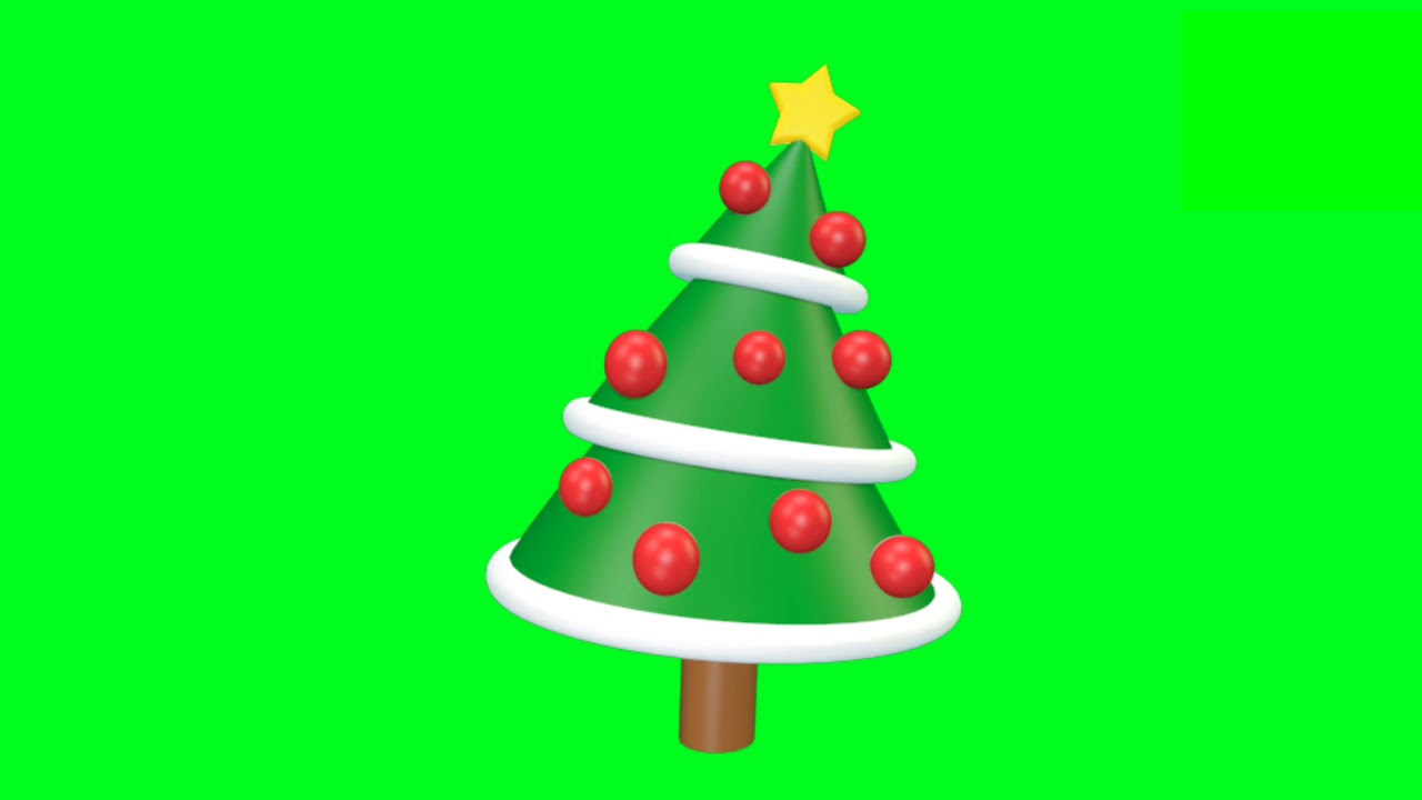 merry Christmas mistletoe effect green screen 3 free to use - YouTube