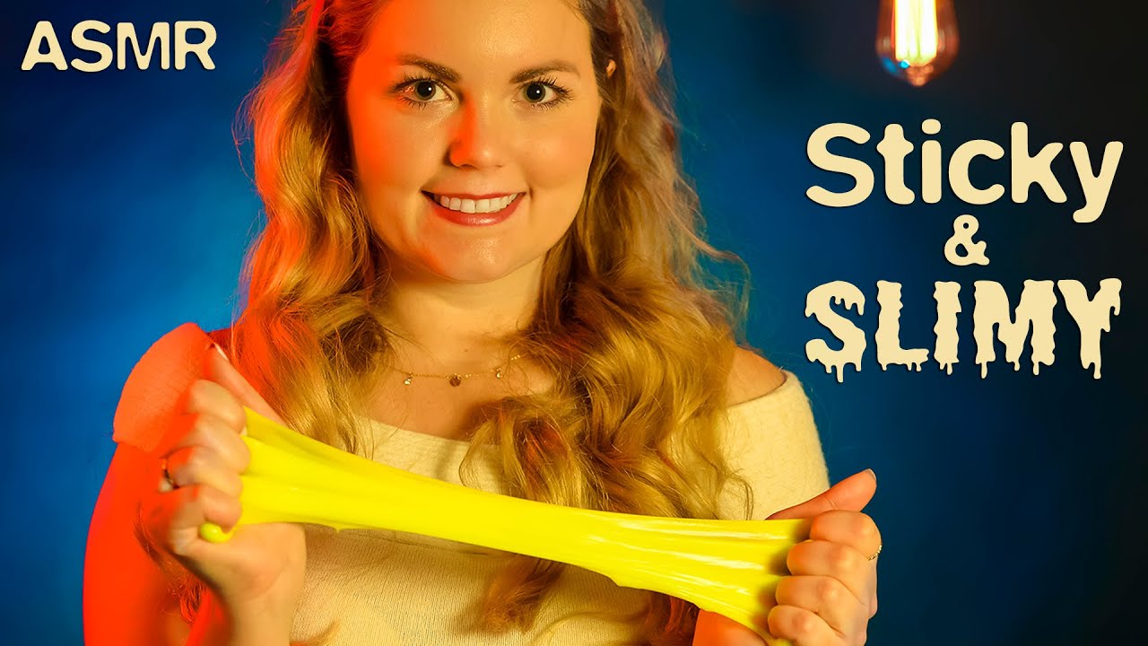 STICKIEST ASMR | klebrig, knisternde Einschlafhilfe (Slime, Tape ...
