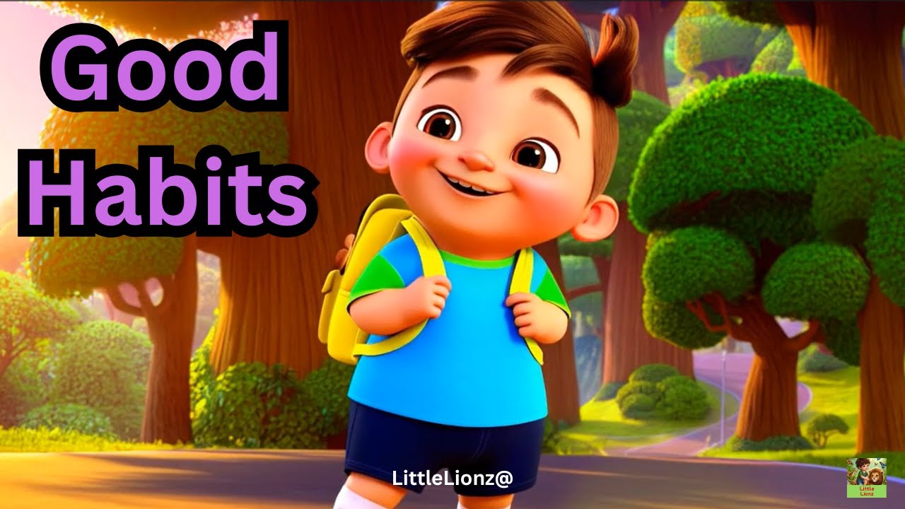 🪥Good Habits School Routine Song for Kids | English Rhyme for Children ...