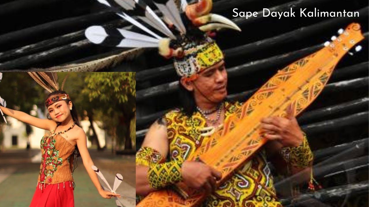 Instrumen musik sape Dayak Kalimantan - YouTube