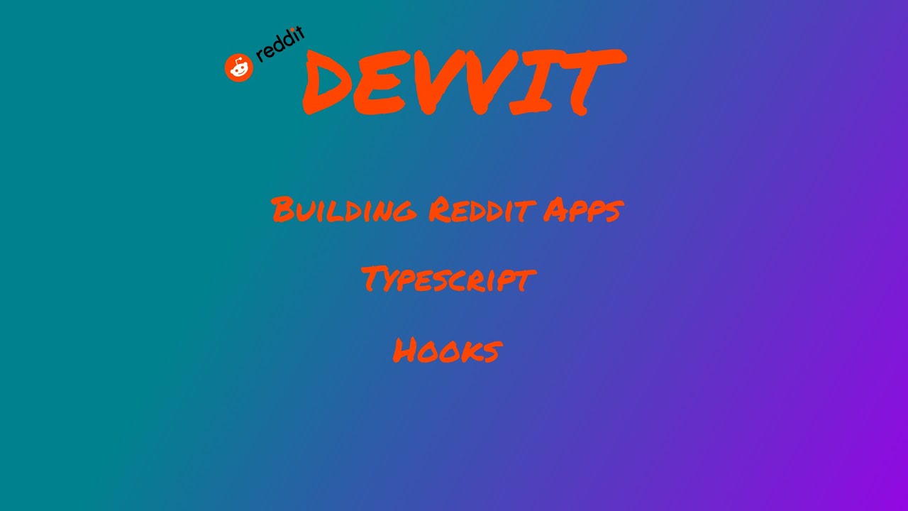 Devvit - 3. Variables, Functions and Hooks - YouTube