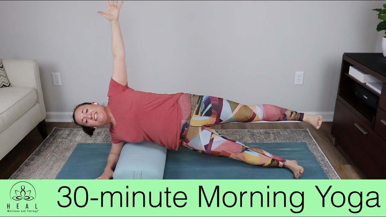 30-minute Morning Yoga (Therapeutic Yoga Class) - YouTube