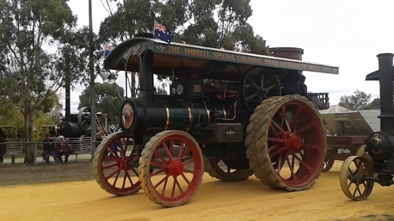 Sights and sounds around Lake Goldsmith steam rally May 2015 - YouTube