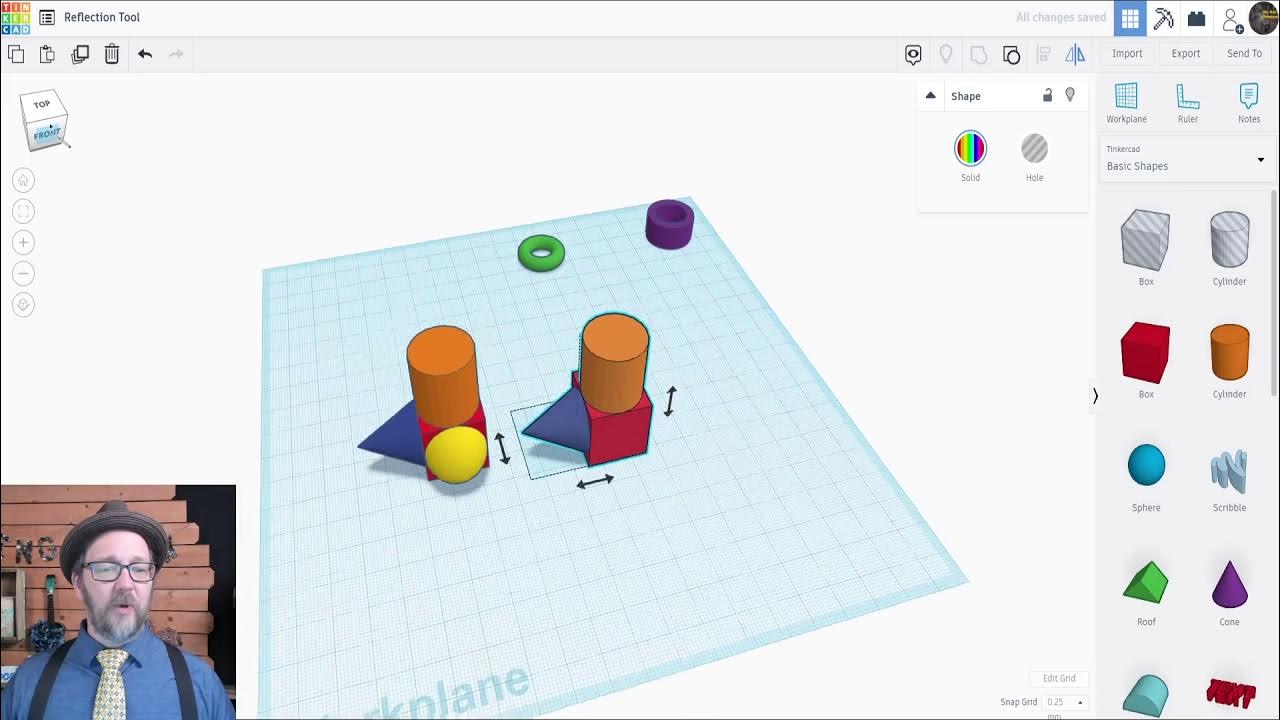 Tinkercad 101: Mirror Tool - YouTube