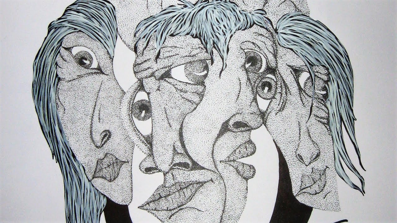 ink on paper // stippling 2016 SA - YouTube