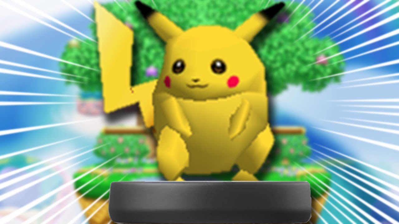 THE SMASH 64 PIKACHU AMIIBO - YouTube