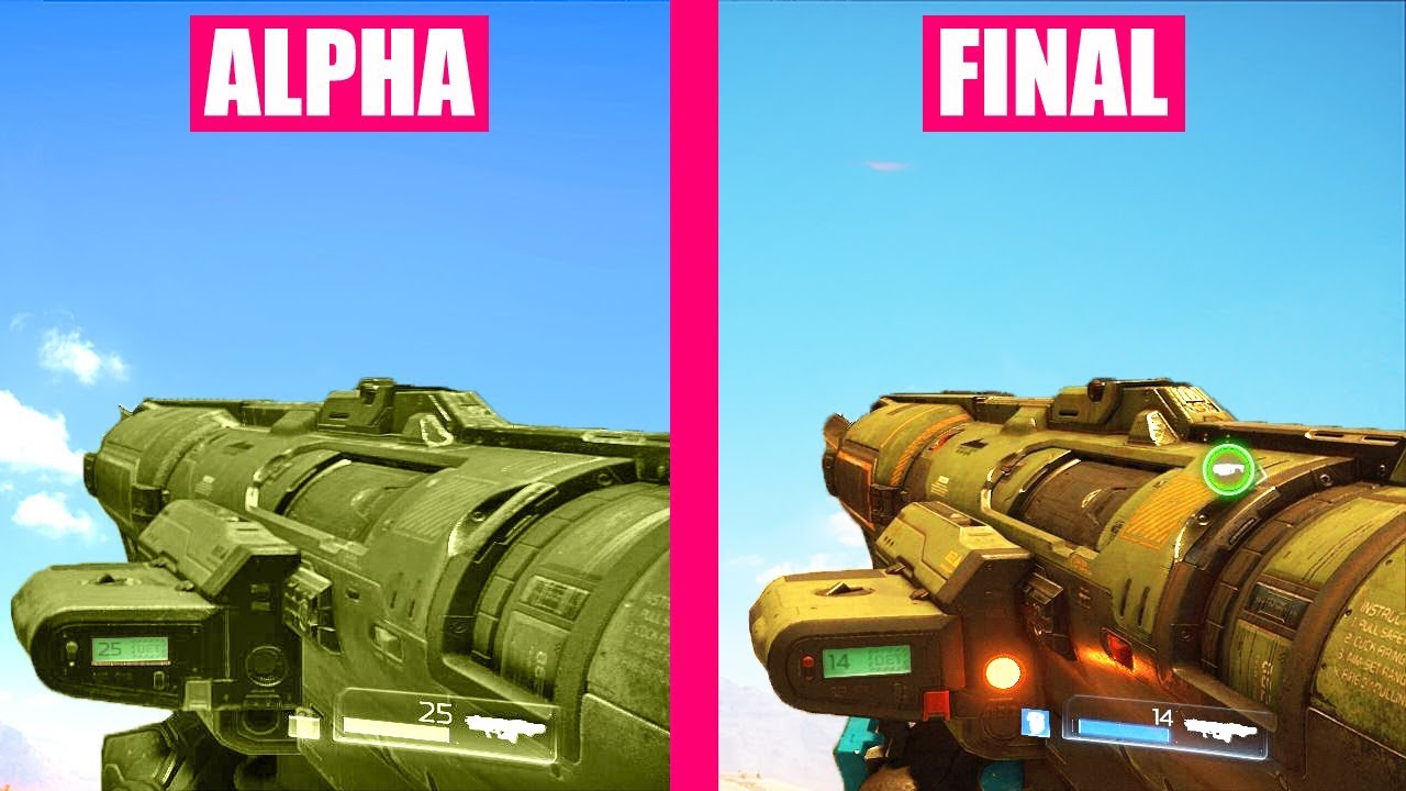 DOOM ALPHA vs FINAL - Weapons Comparison - YouTube