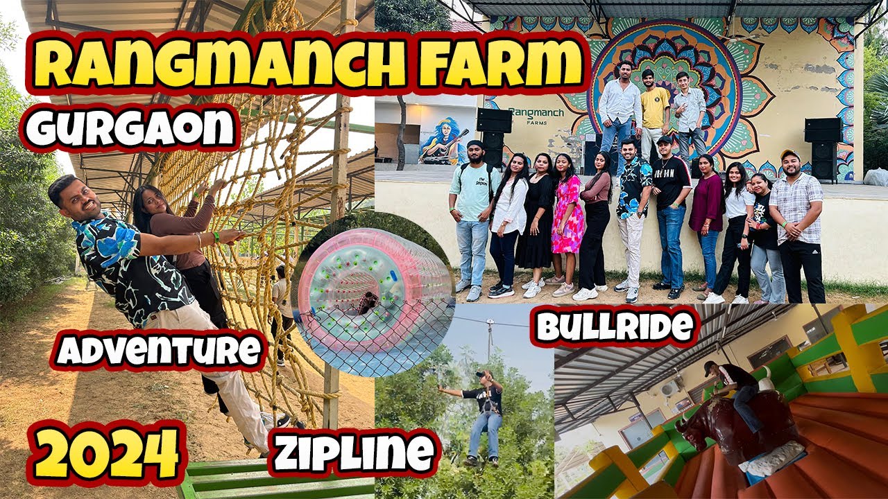 Rangmanch Farms Gurgaon 2024 😍👀| 70+ activities | Unlimited Food Items ...