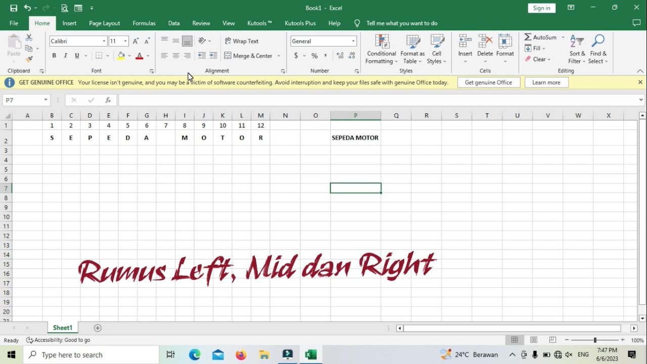 Rumus LEFT, MID dan RIGHT - YouTube