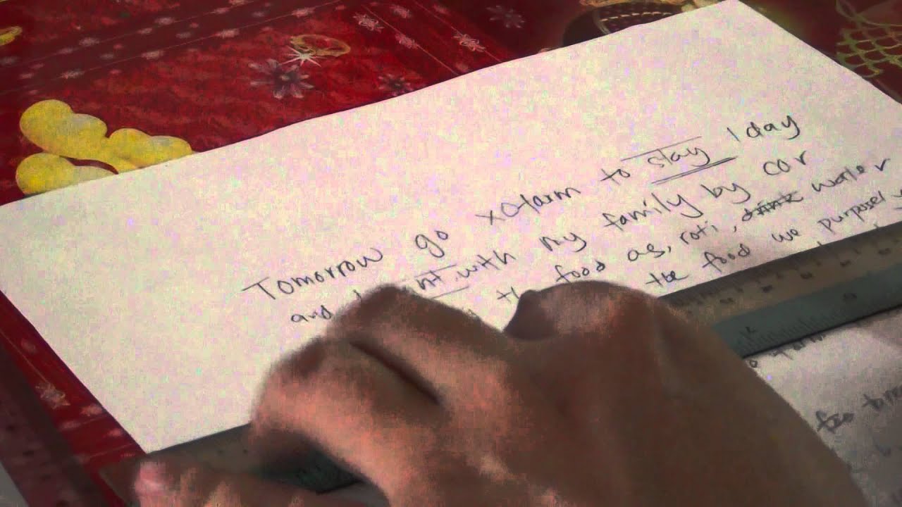 Measurement of Size and zone in handwriting analysis - YouTube