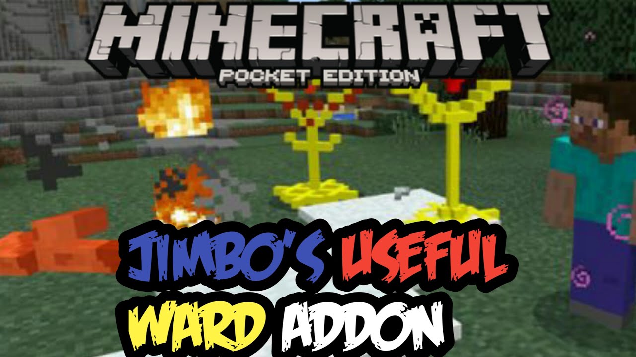 JIMBO'S USEFUL WARD | MINECRAFT PE MOD SHOWCASE - YouTube