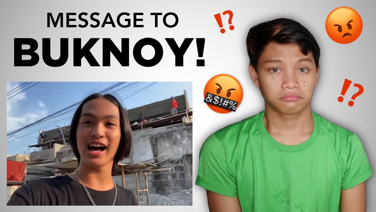 A Friendly Message to BUKNOY - YouTube