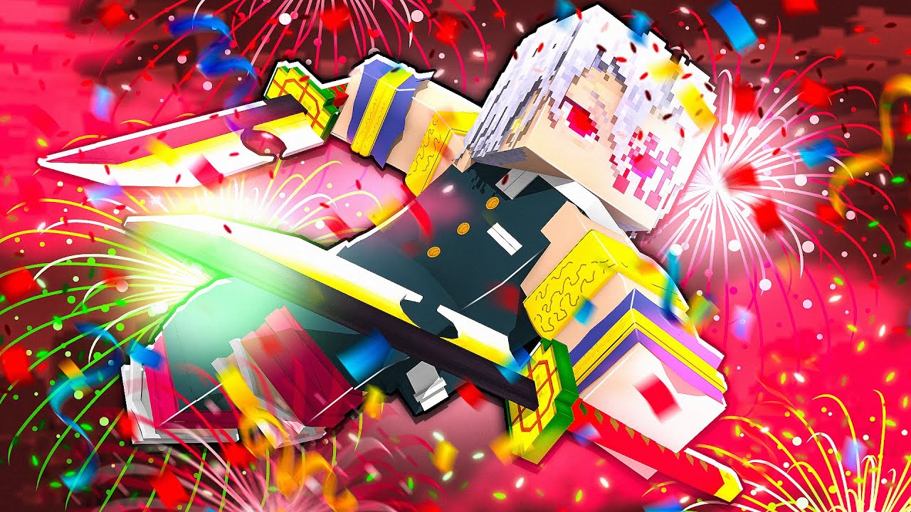 O Quão Forte é o Tengen Uzui No Minecraft? - YouTube