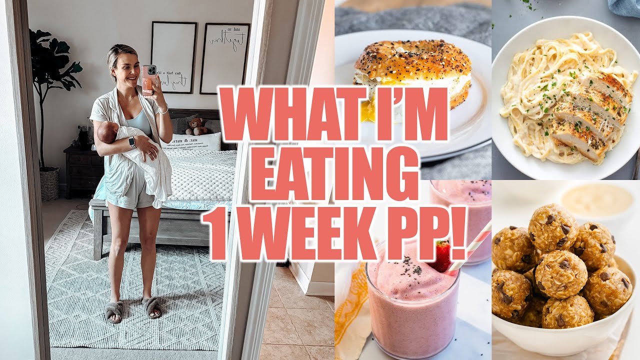 FULL DAY OF EATING! | 1 Week Postpartum - YouTube