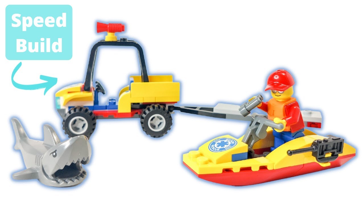 LEGO City 60286 Beach Rescue ATV Speed Build - YouTube