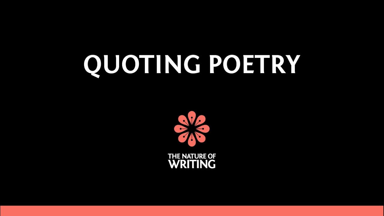 Quoting Poetry MLA Essay Writing YouTube quoting-poetry-mla-essay-writing-youtube