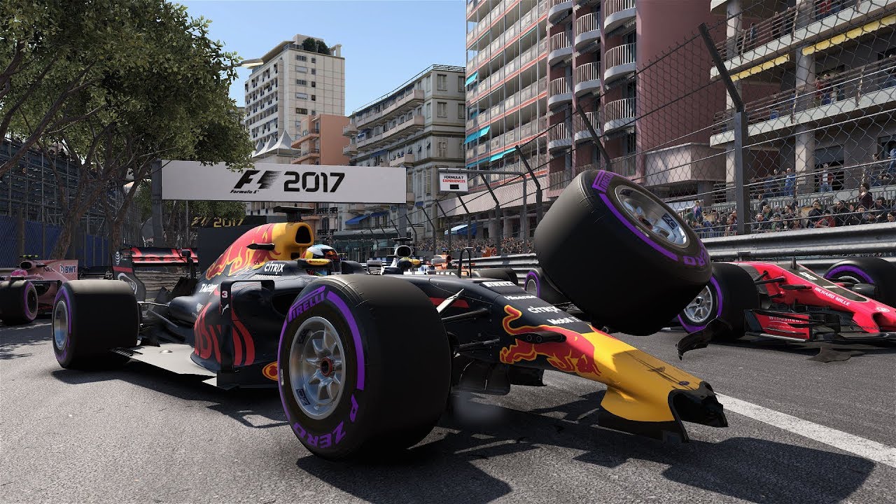 F1 2017 - Crash Compilation #4 (PC HD) [1080p60FPS] - YouTube