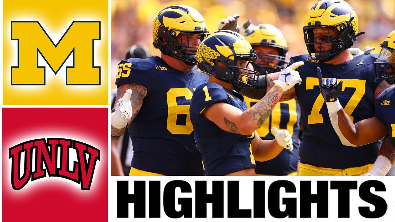 #2 Michigan vs UNLV Highlights | College Football Week 2 | 2023 College ...
