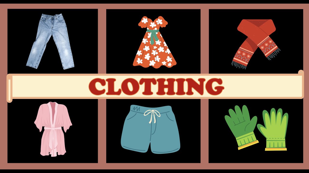 Clothing for kids Flashcards | Toddler Learning Videos - YouTube